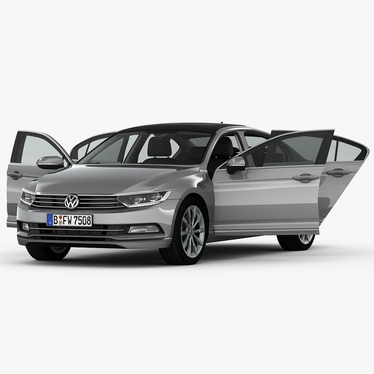 volkswagen passat sedan 3d model