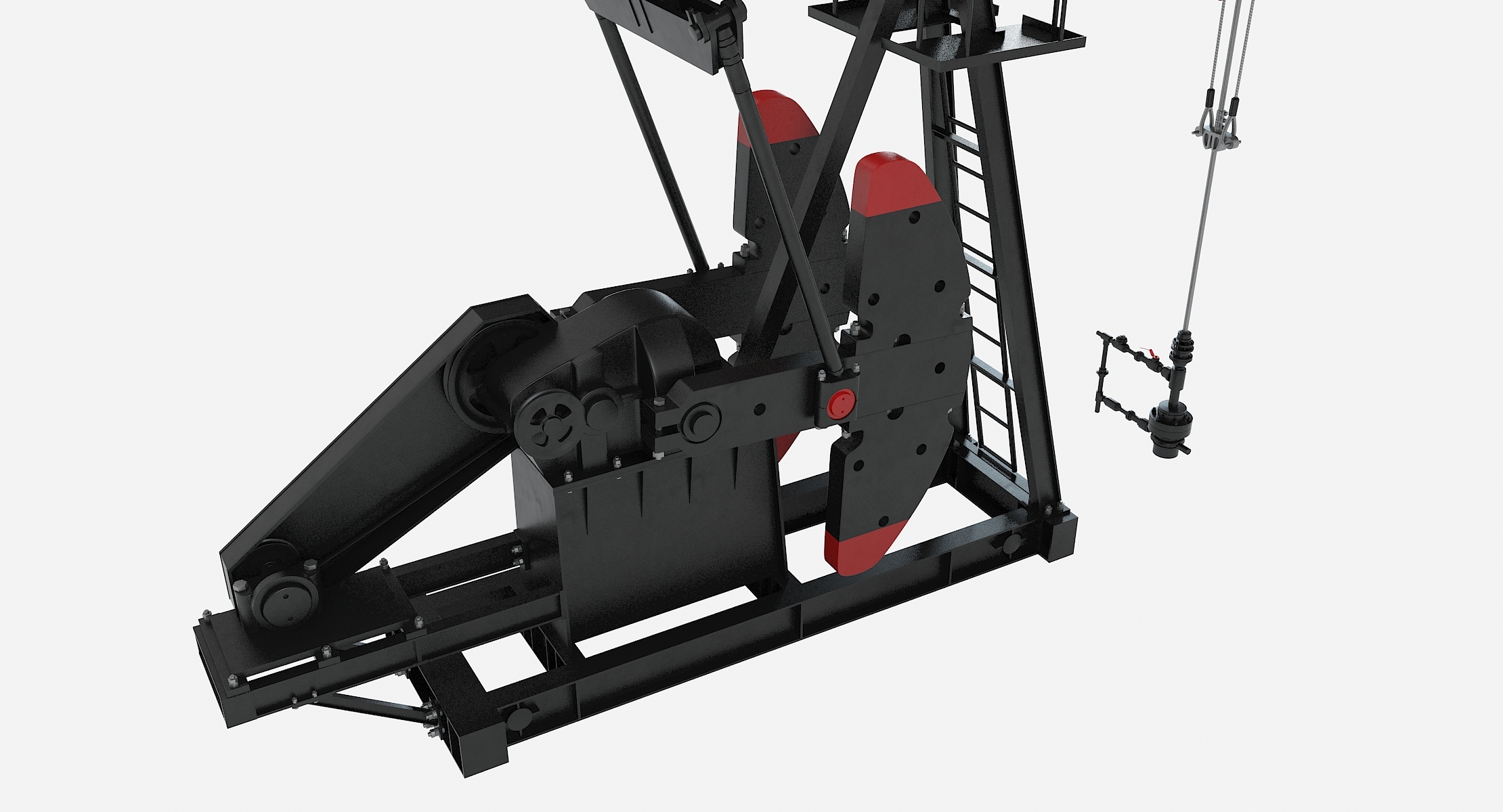 beam pumping unit 3d model