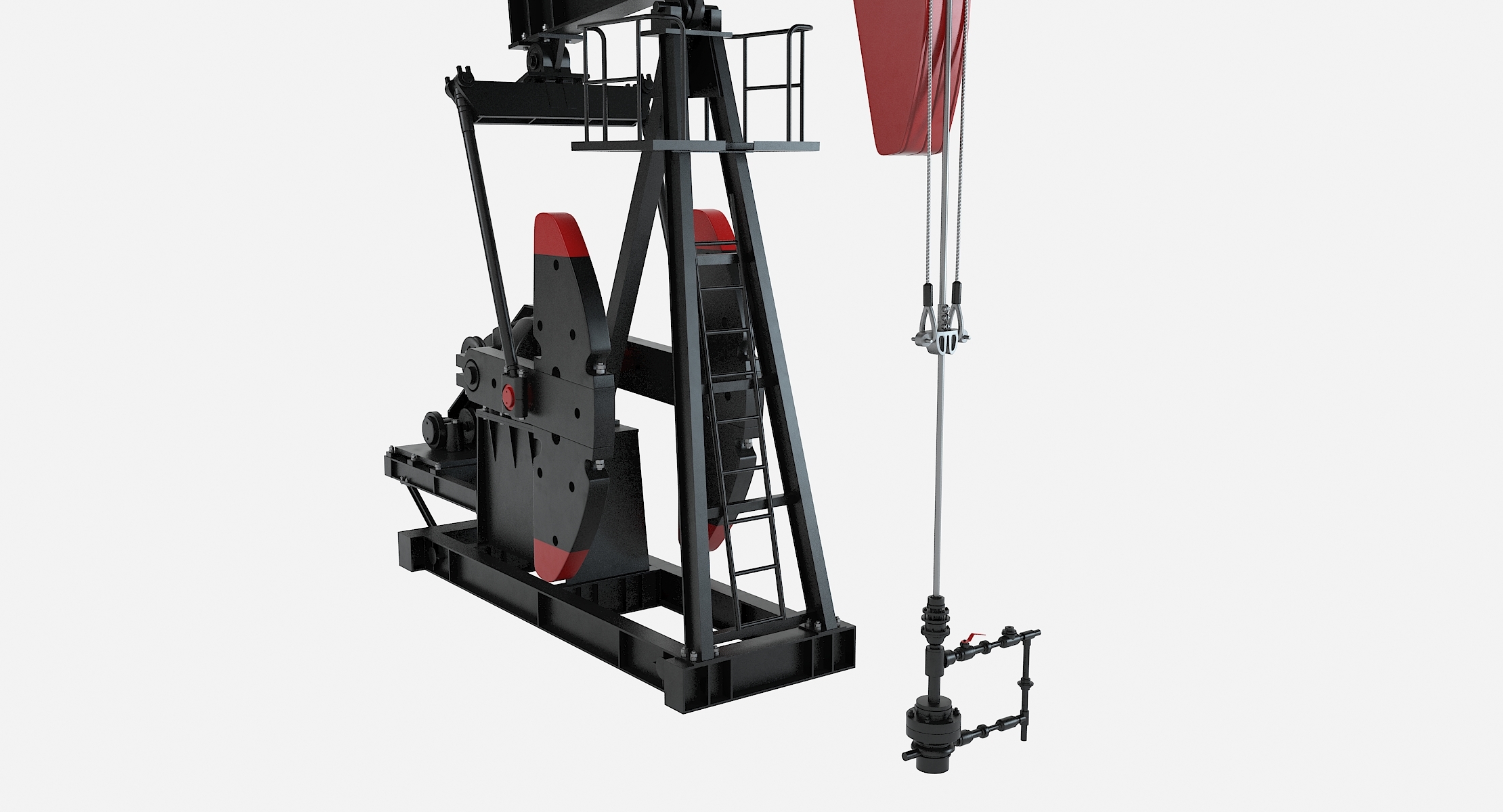 beam pumping unit 3d model