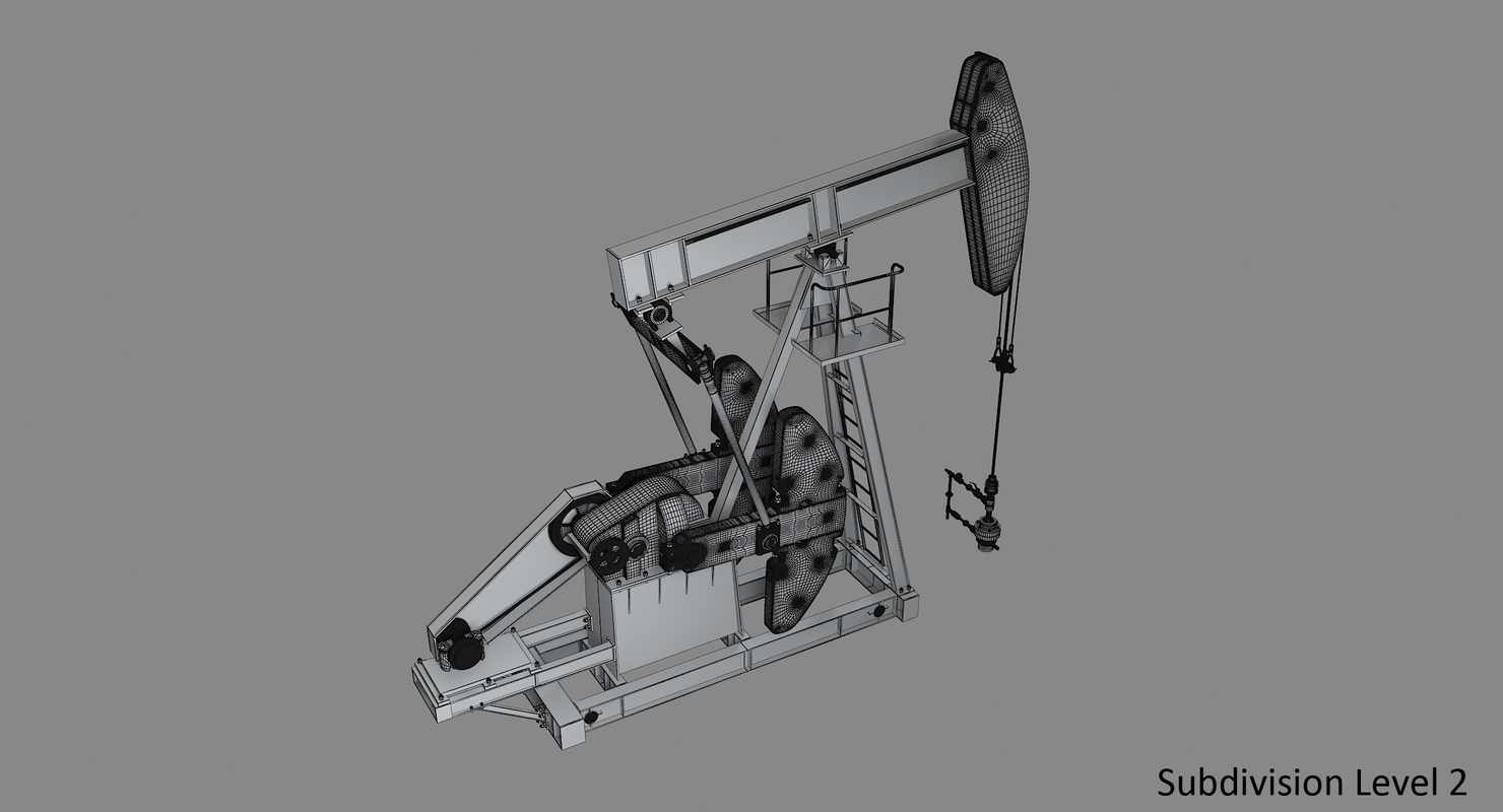 beam pumping unit 3d model