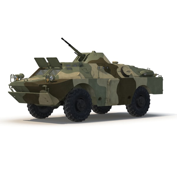 3d model brdm 2 amphibious vehicle