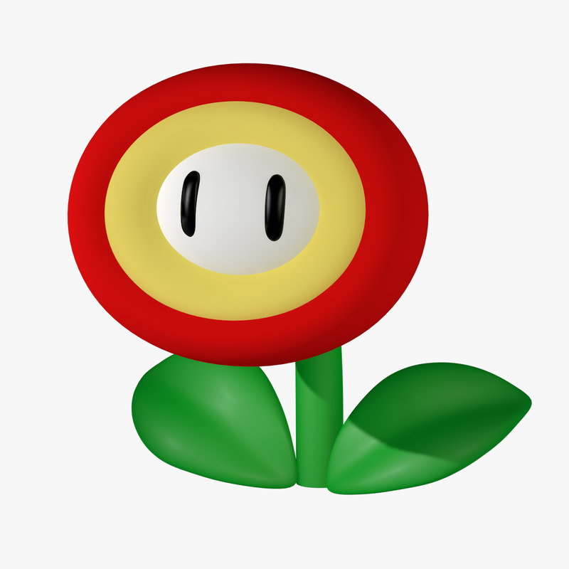 c4d super mario flower