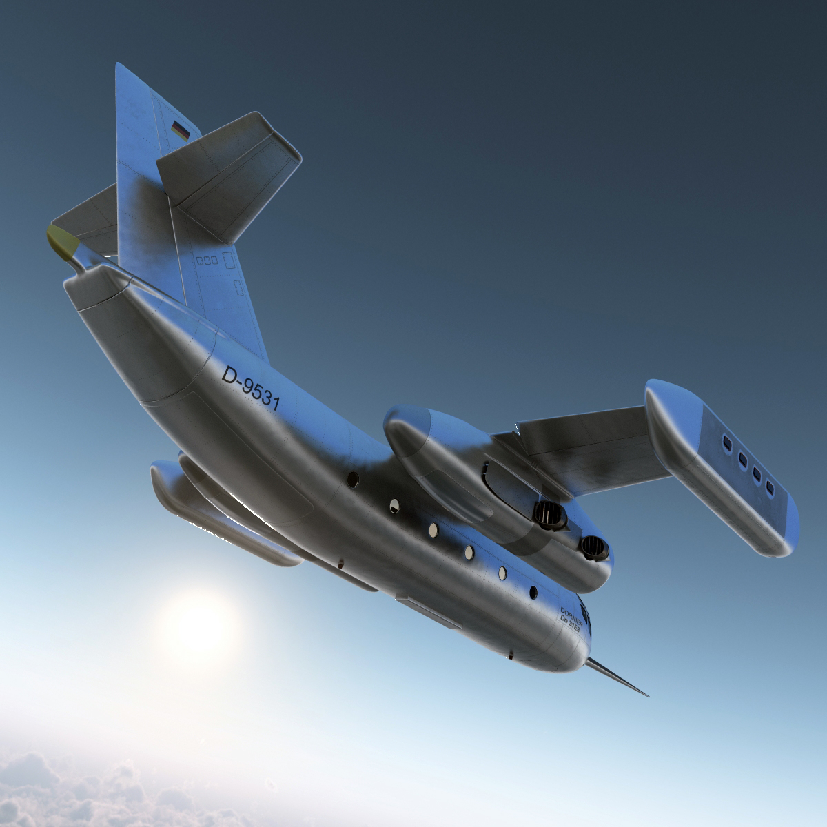 3d model jet transport dornier 31