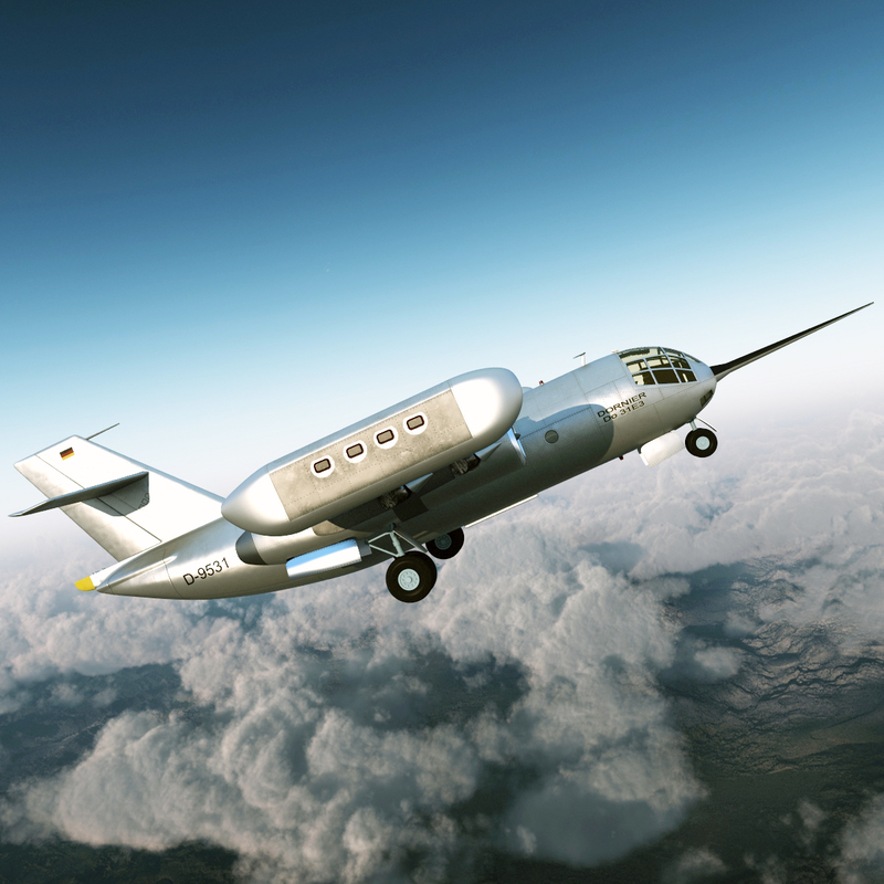 jet transport dornier 31 3d max