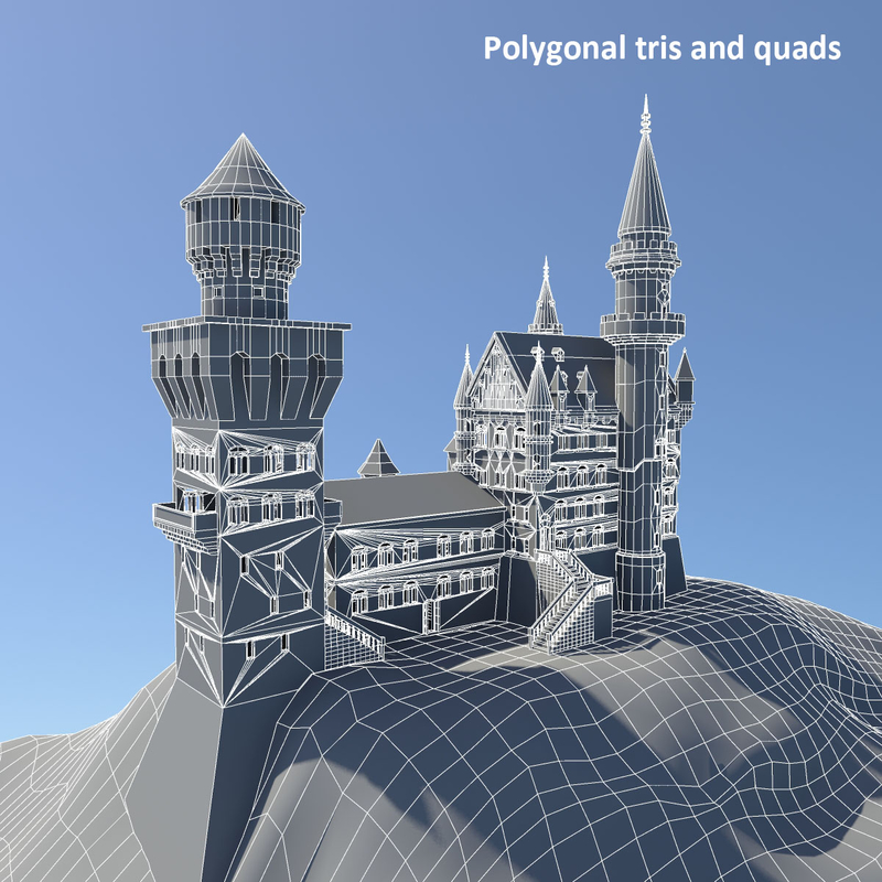 3d neuschwanstein castle model