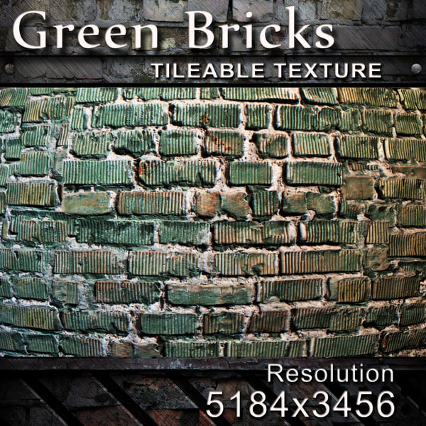 Texture JPEG brick green textures
