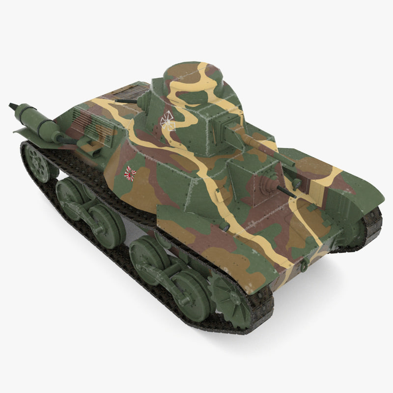 3d japanese tank type 95 model