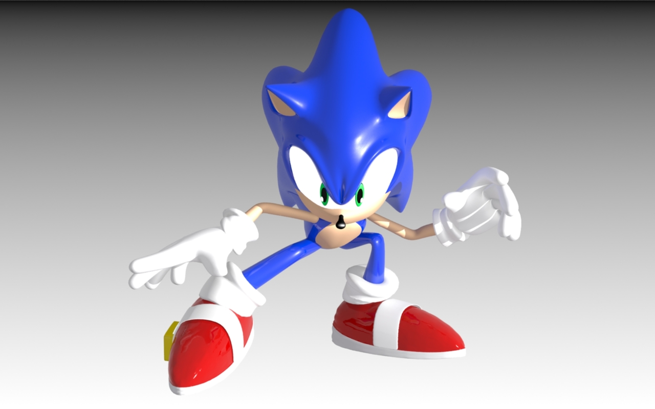 3d model sonic rigging