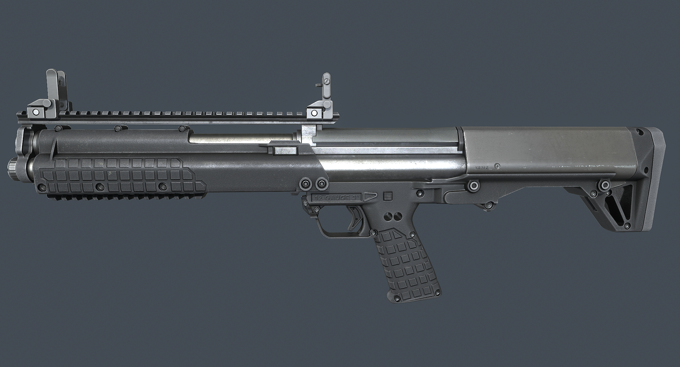 ksg shotgun 3d model