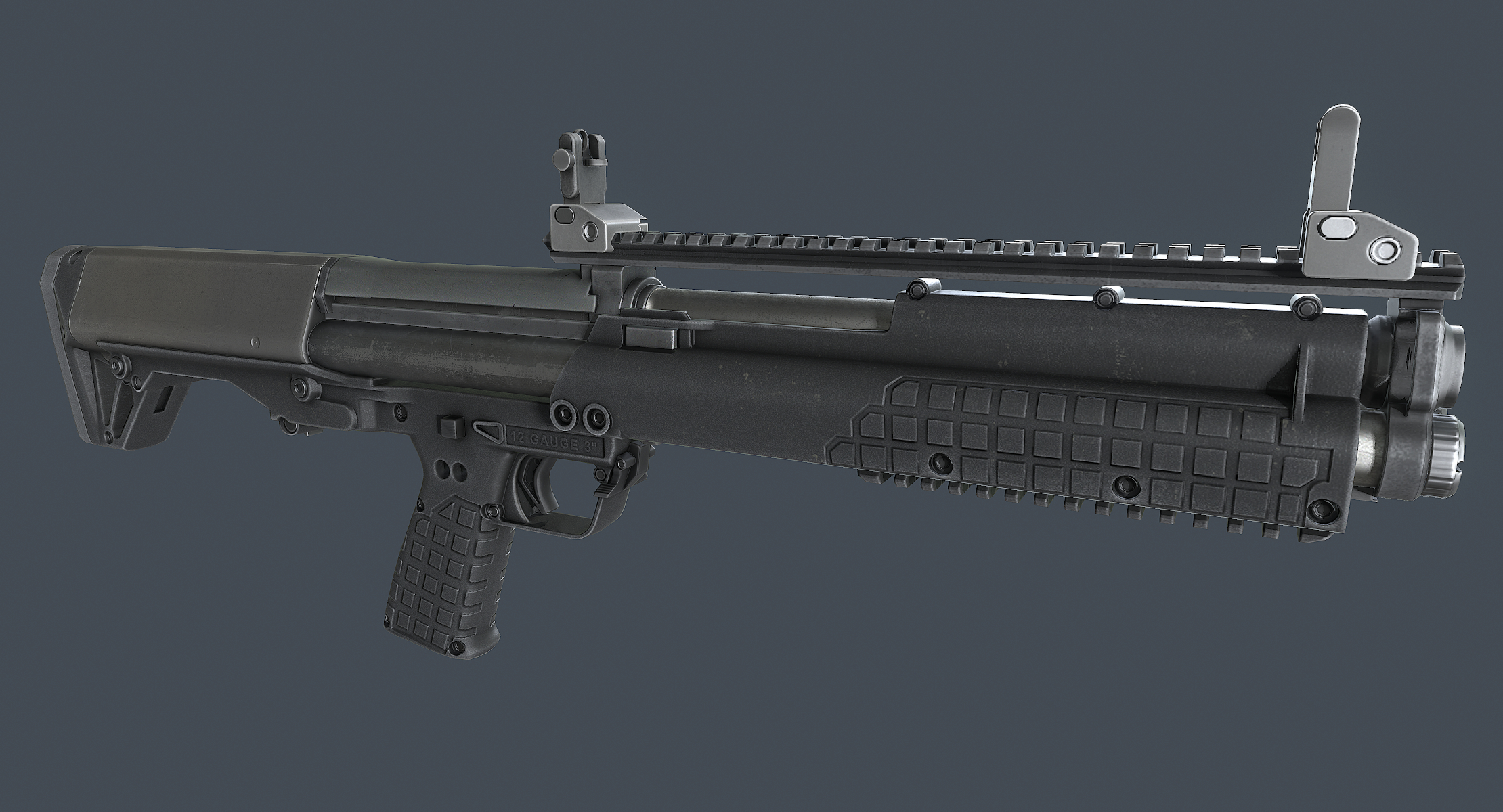 ksg shotgun 3d model