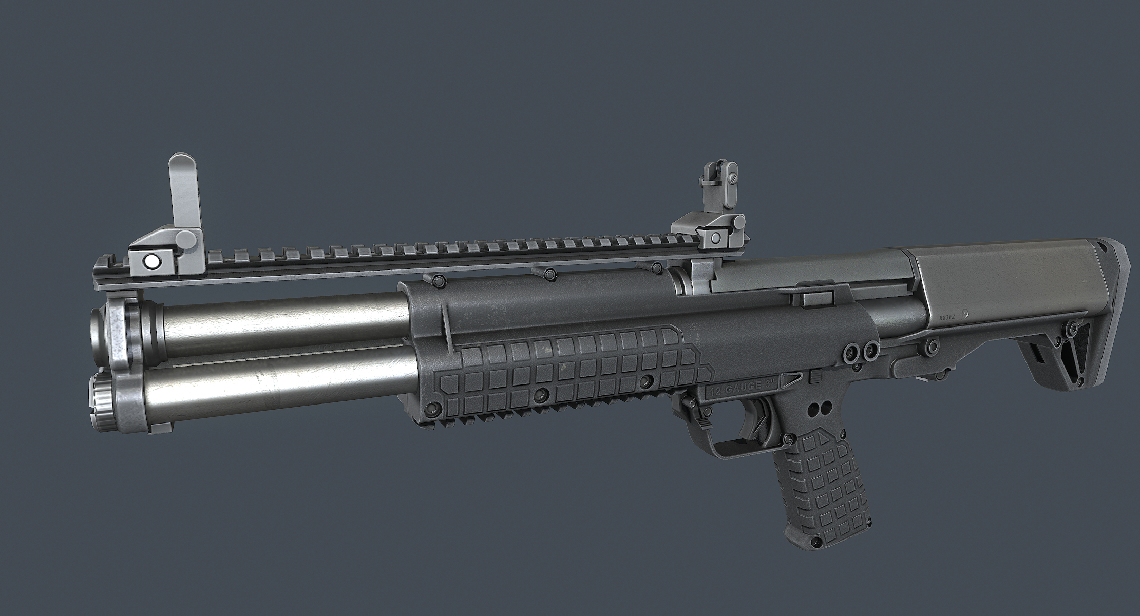 ksg shotgun 3d model
