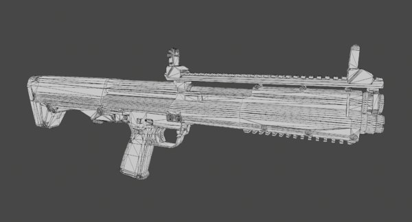 ksg shotgun 3d model