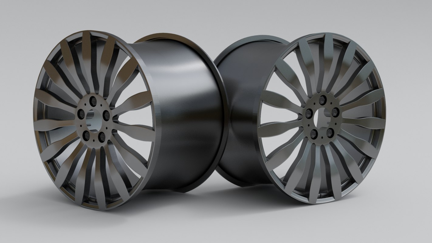 free car rim sport 3d model