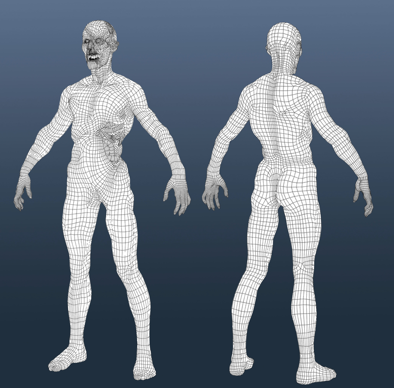 3d male man model