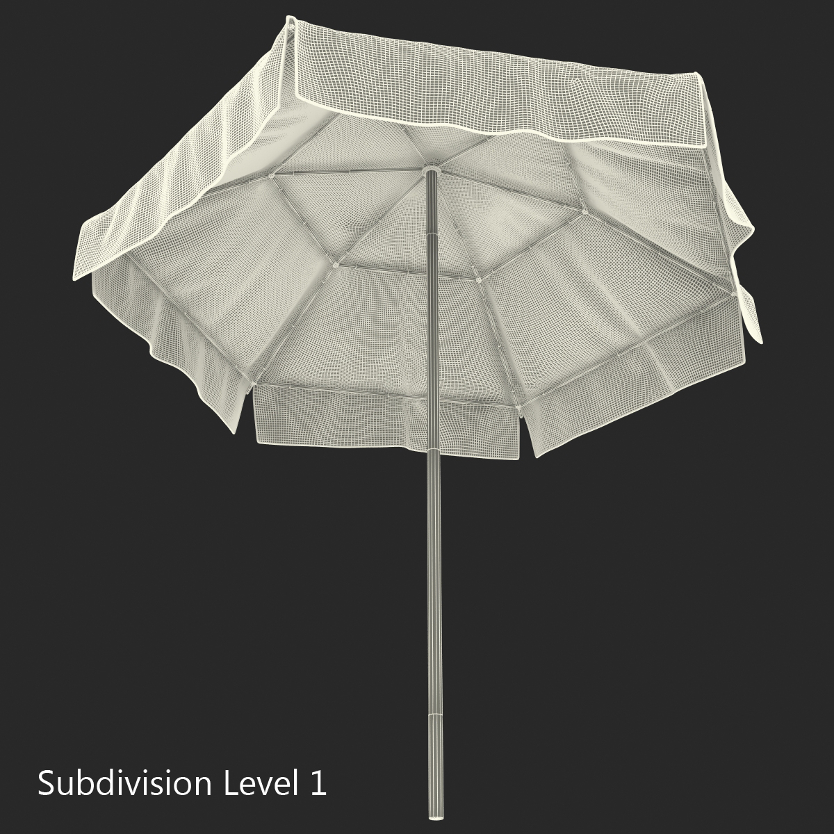 beach umbrella 3d model
