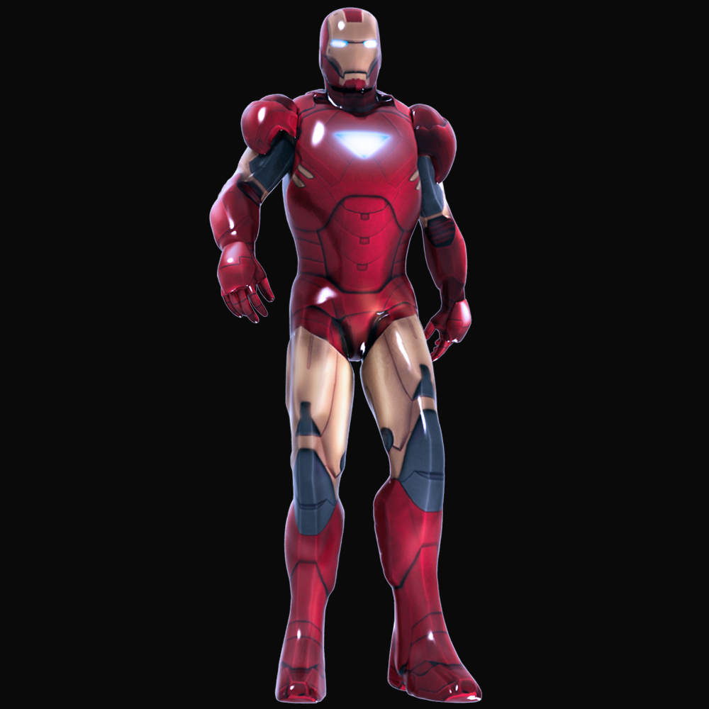 3ds max rigged iron man