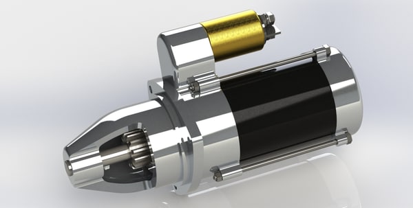 car starter motor 3d 3ds