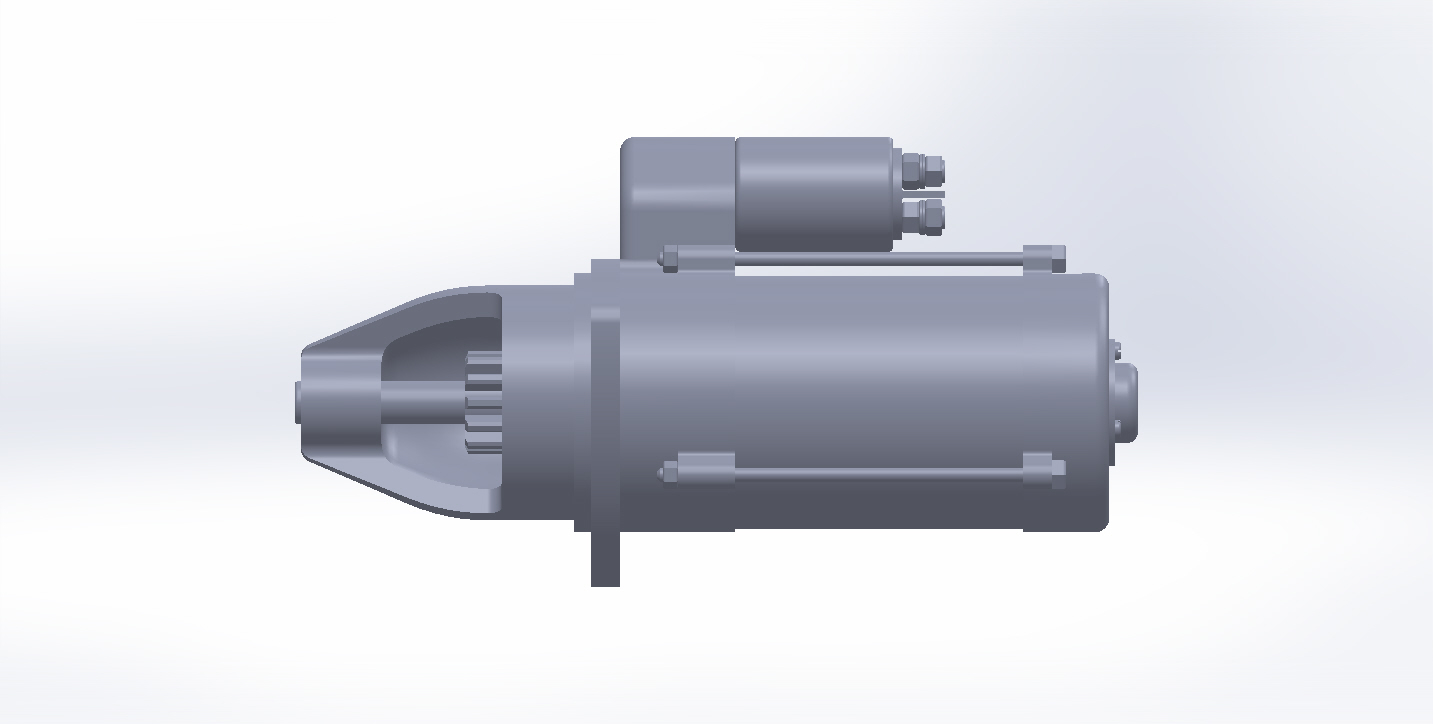 car starter motor 3d 3ds