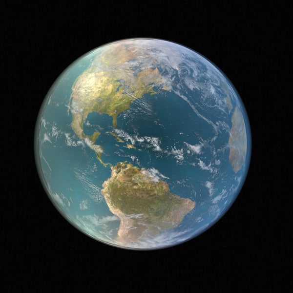 earth sphere 3d max