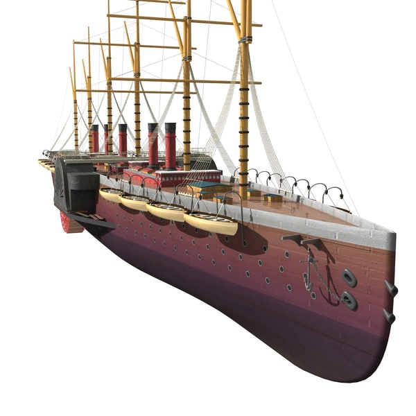 rms lusitania 3d max