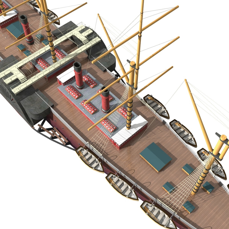 3d model great eastern ship