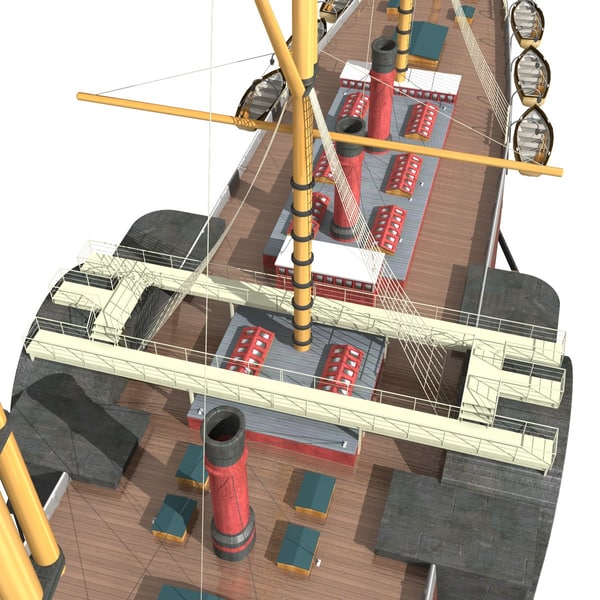 3d model great eastern ship