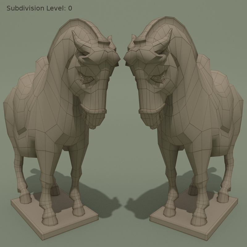 maya figurine horse statuettes