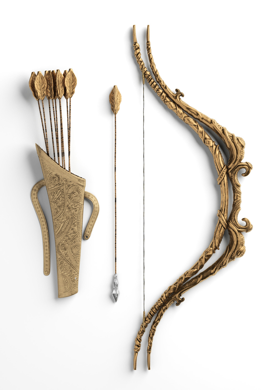 bow arjuna ancient gandiva 3d max