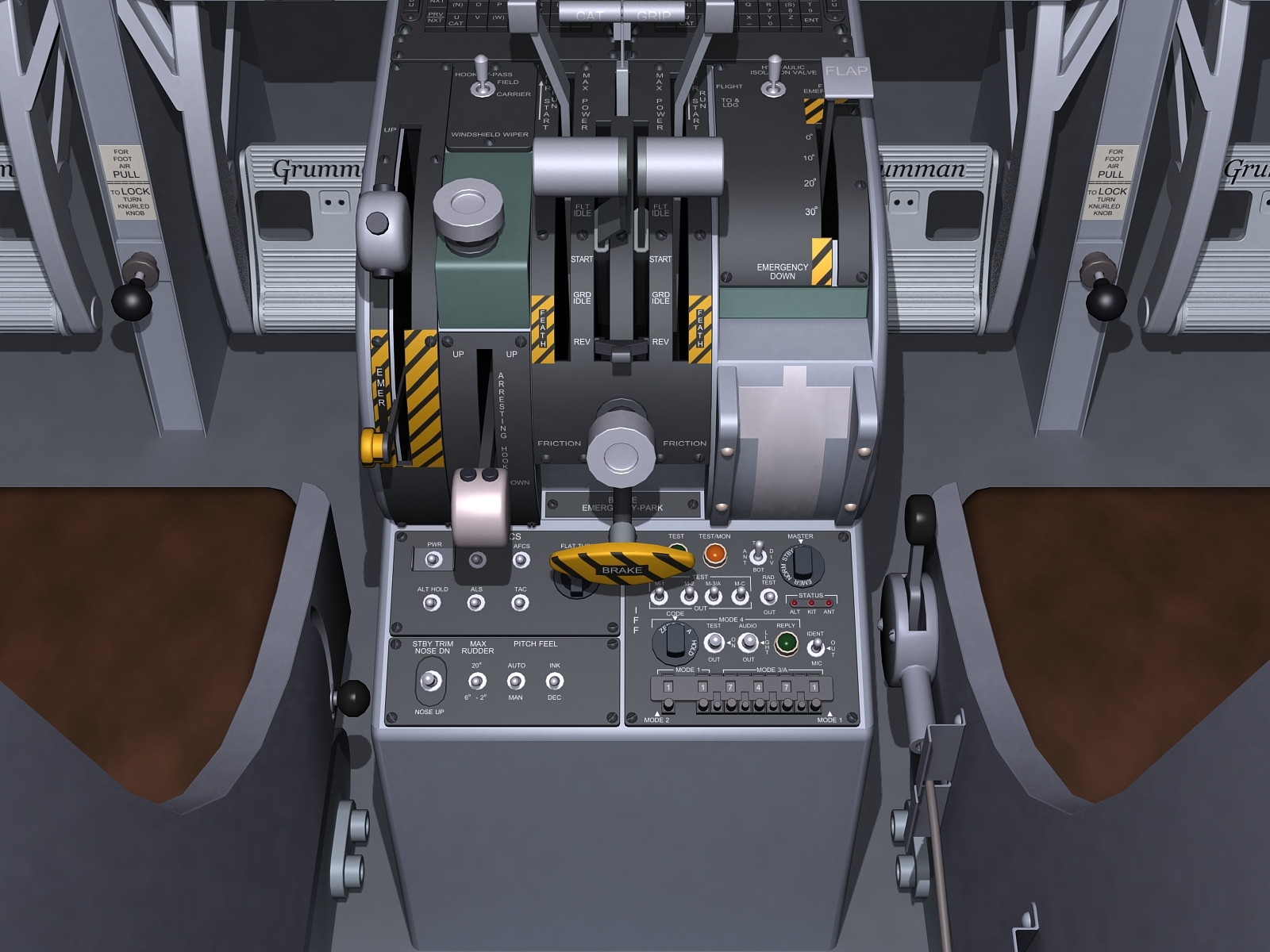 3d model e-2c hawkeye cockpit e-2