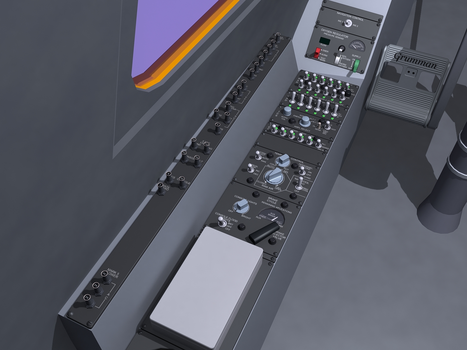3d model e-2c hawkeye cockpit e-2