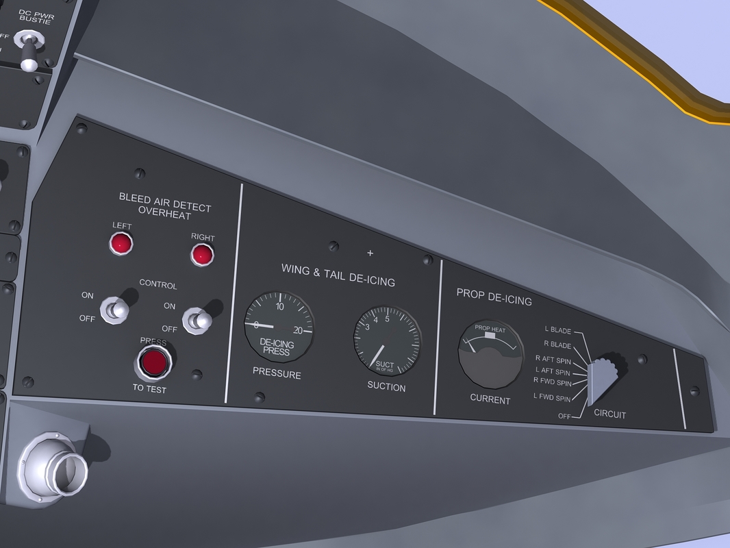 3d model e-2c hawkeye cockpit e-2