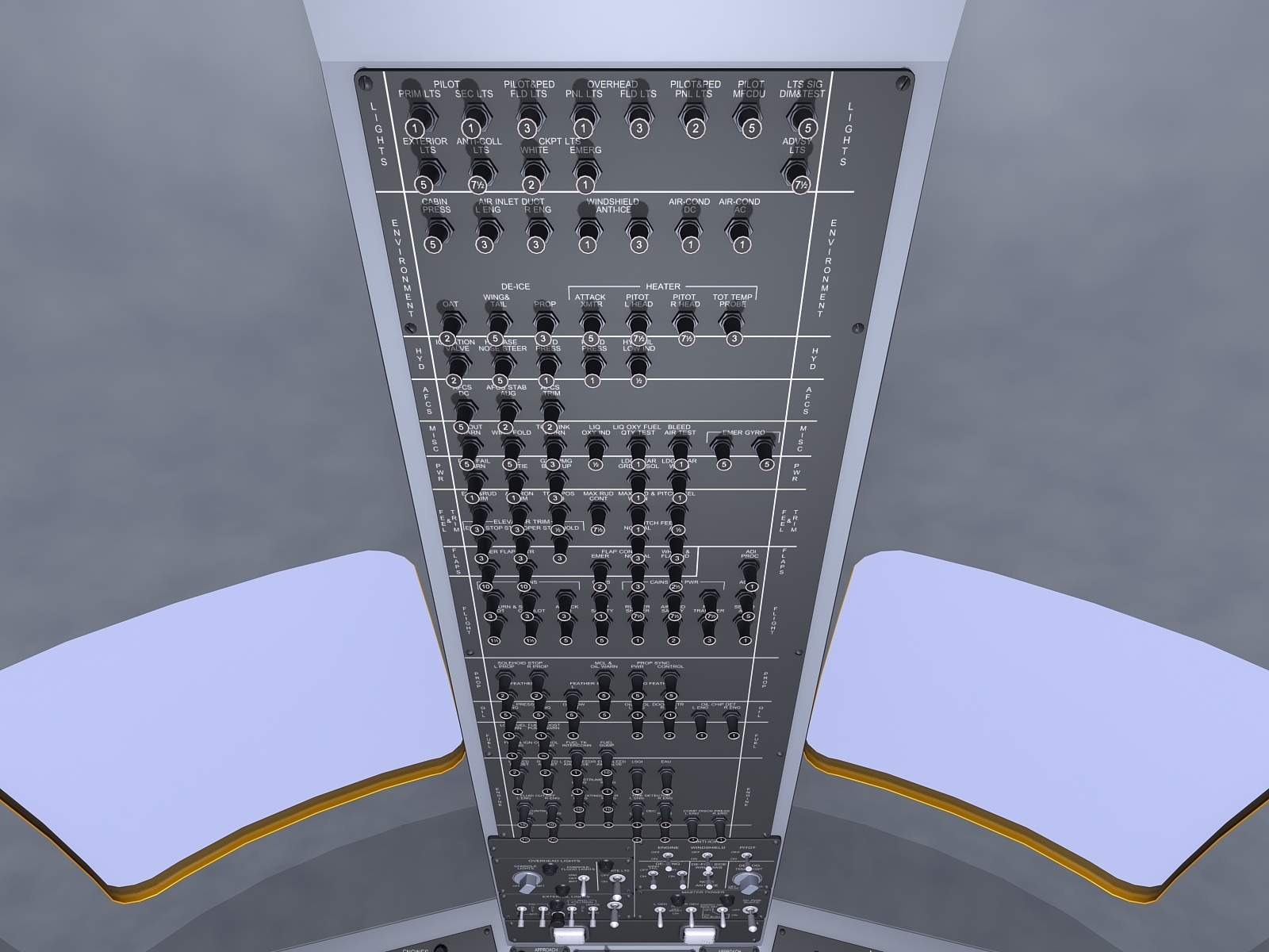 3d model e-2c hawkeye cockpit e-2