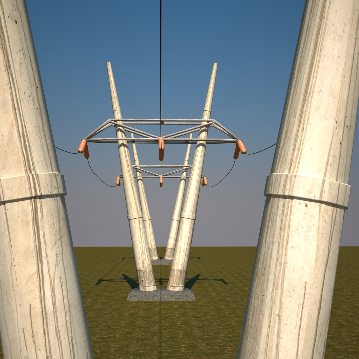 power line tower max