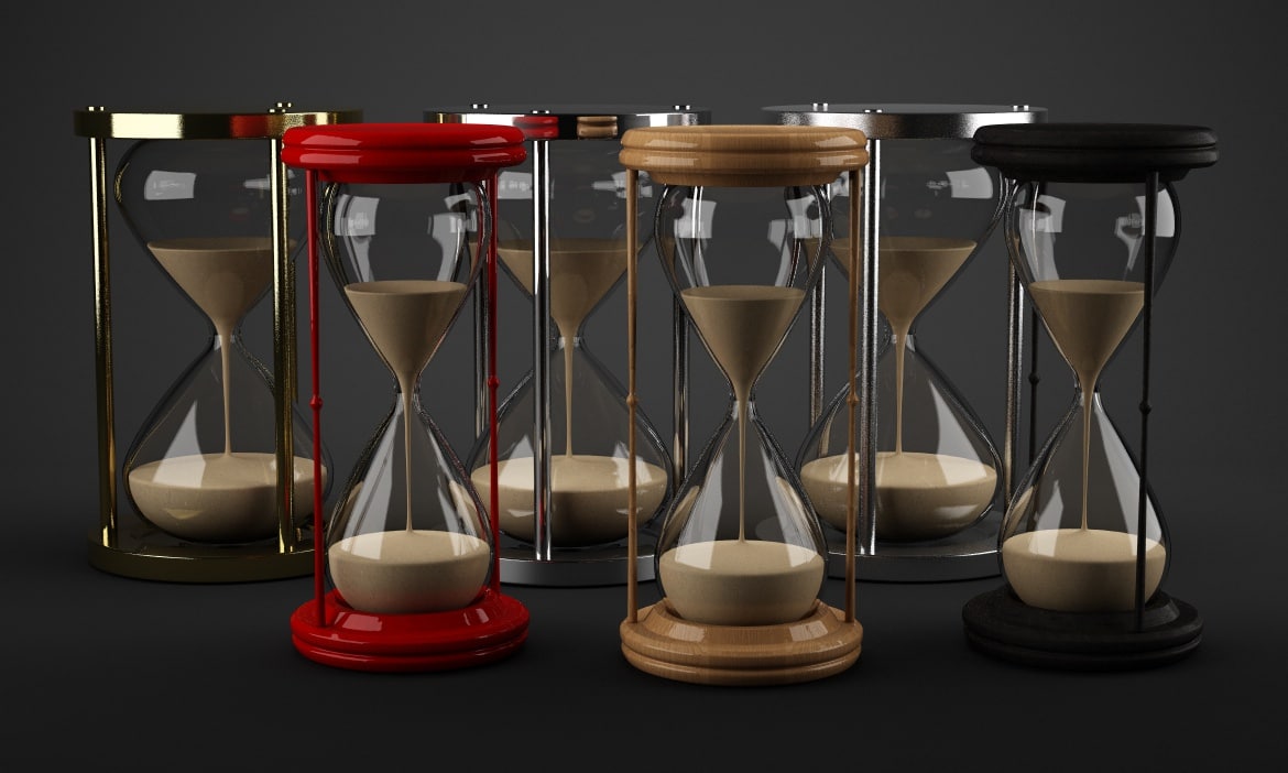 sand timer 3d model