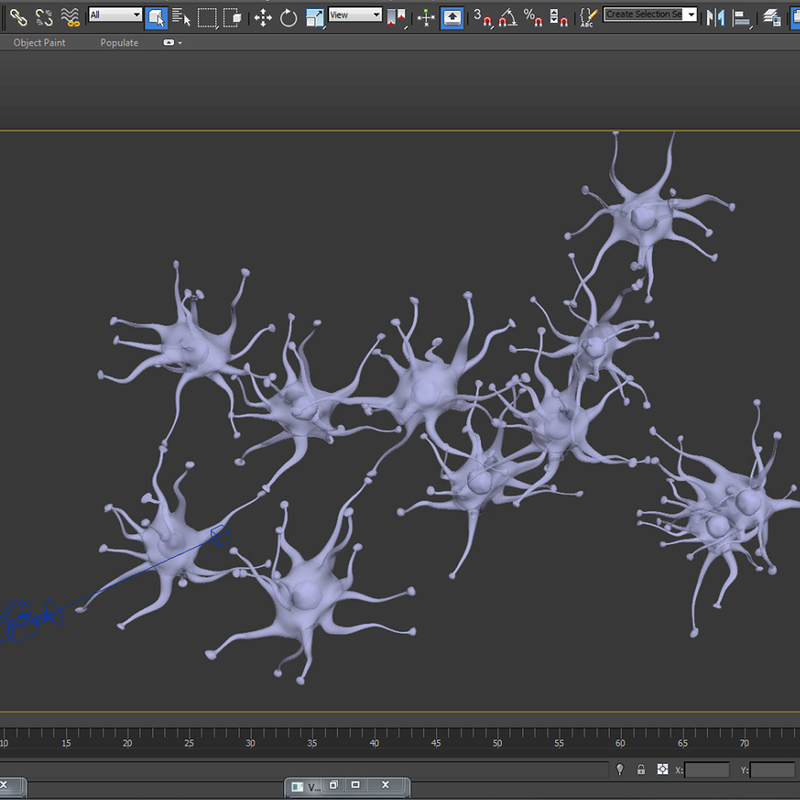 3d model neurons
