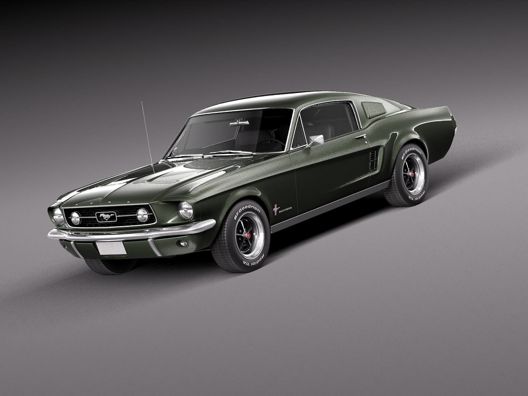 Ford Mustang Fastback 1967 Modelo 3D - TurboSquid 885602