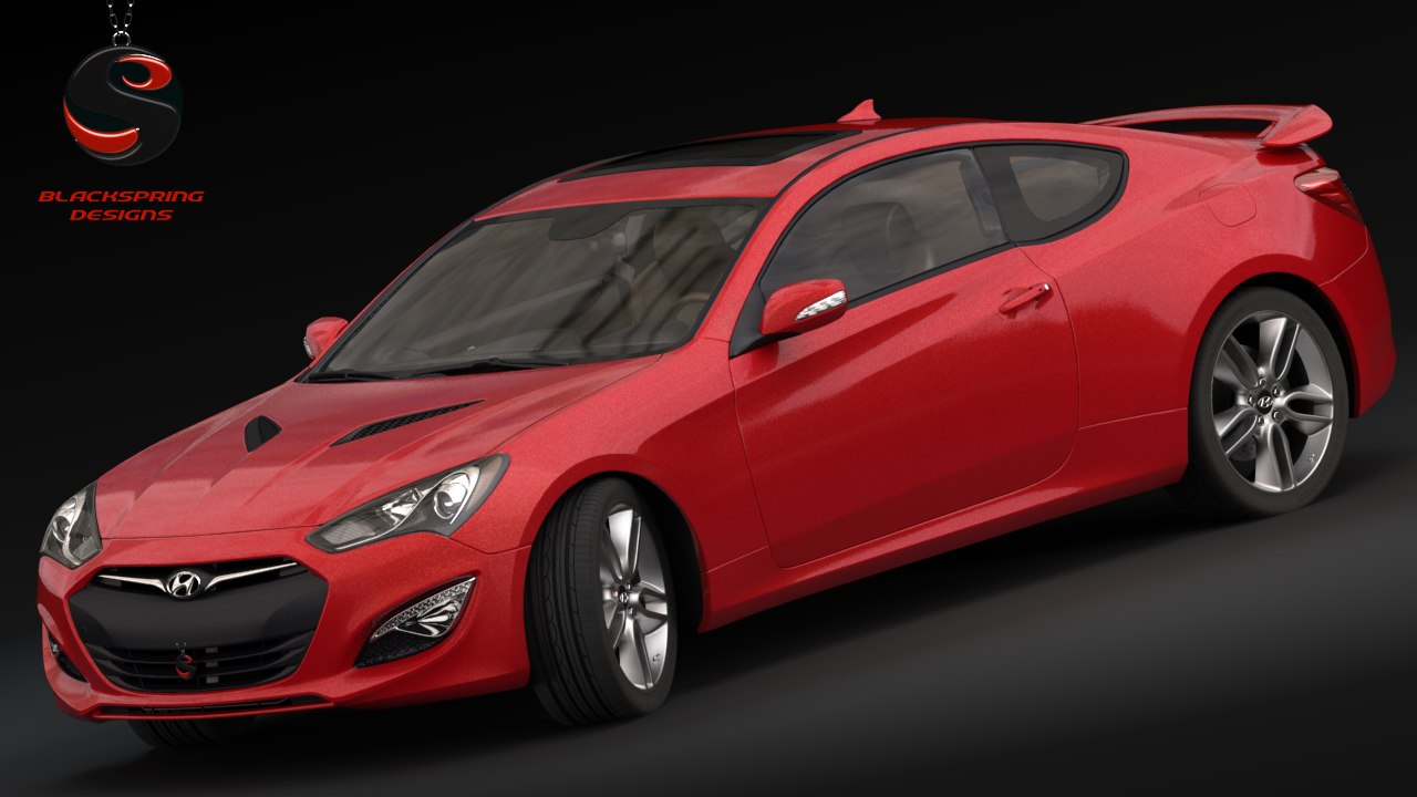 3d model hyundai genesis coupe 3