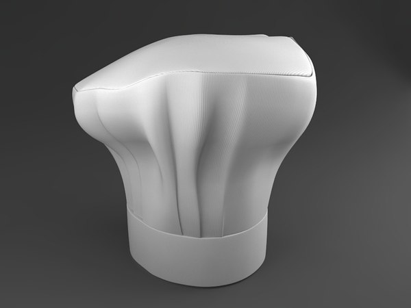 chef hat 3d model