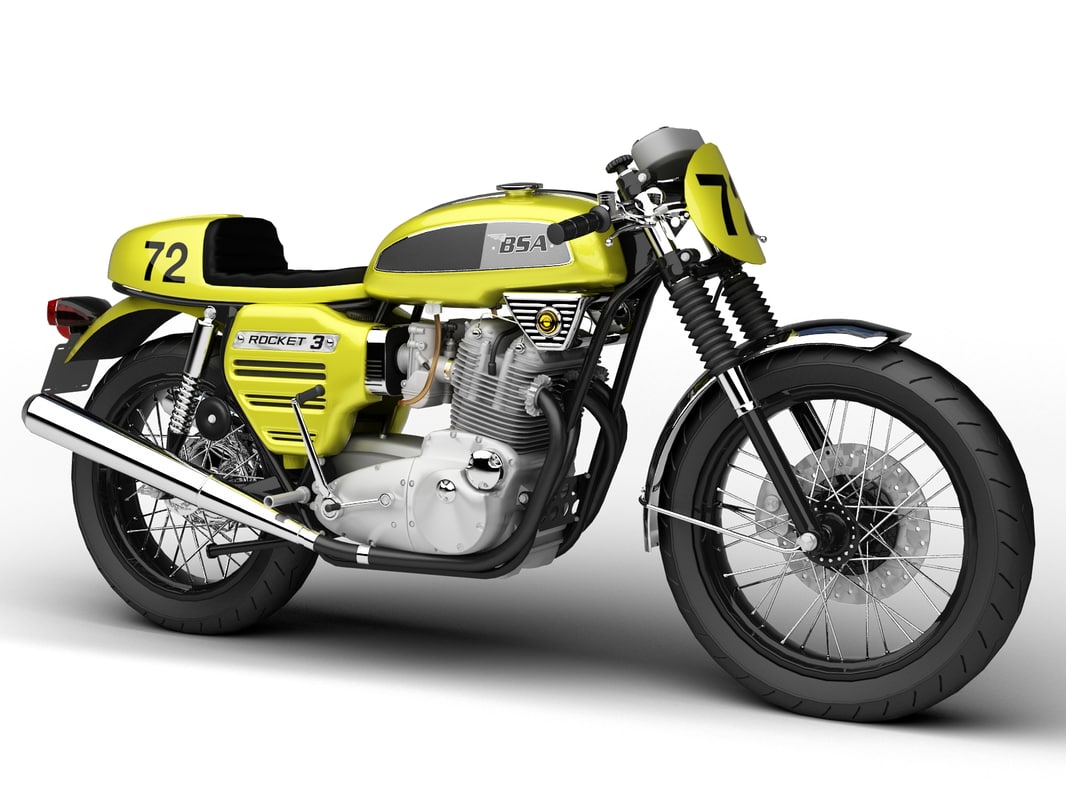 bsa rocket 3 racer 3d model