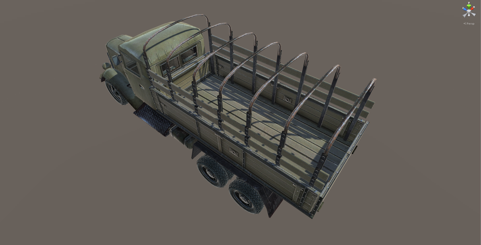 3d model wwii army truck