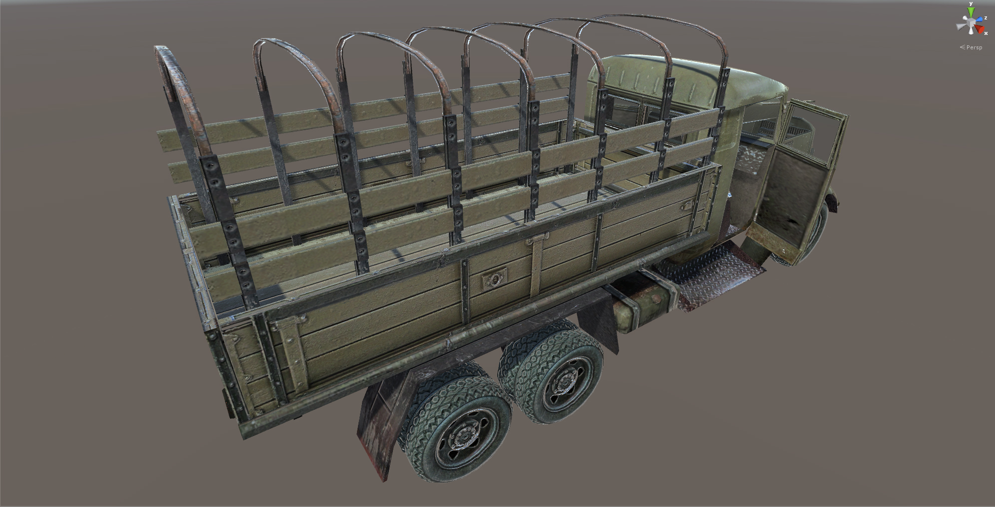 3d model wwii army truck