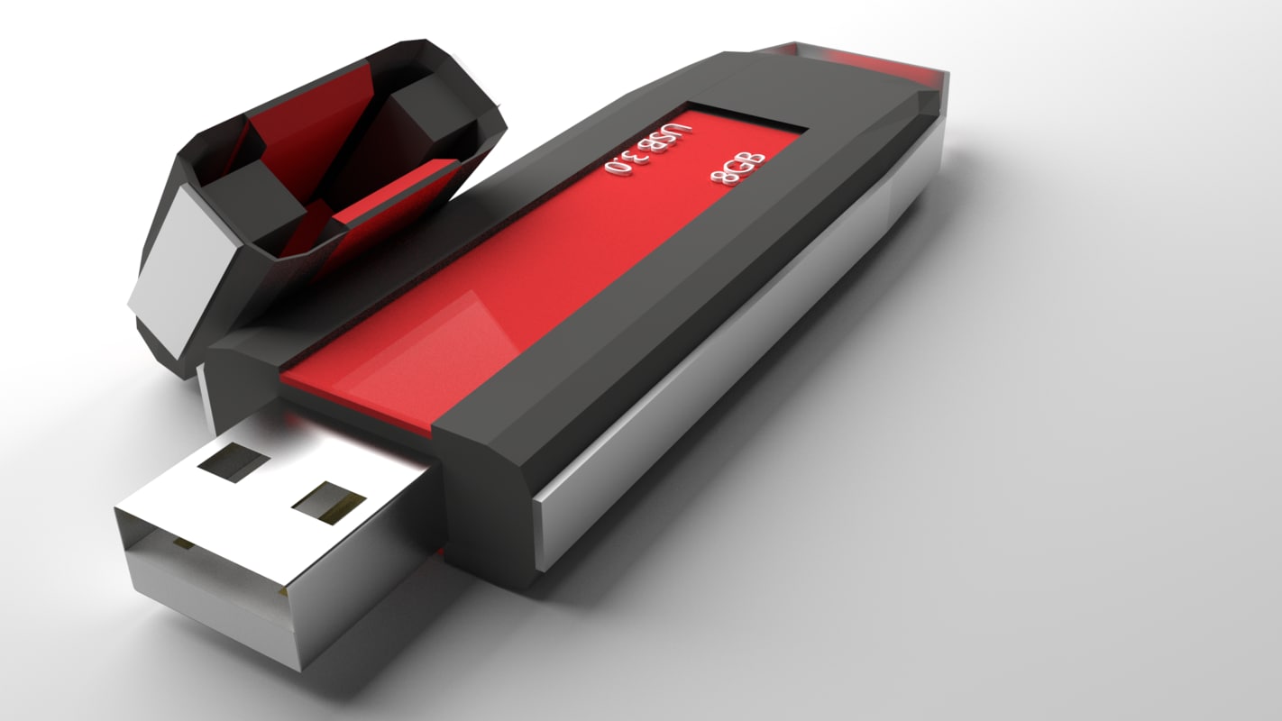 flash drive 3d model