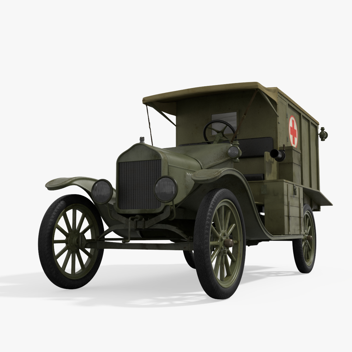 3d model m1917 ambulance