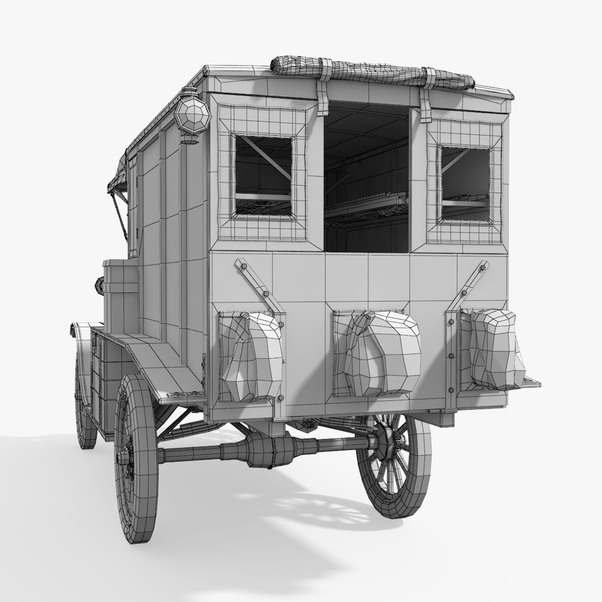 3d model m1917 ambulance