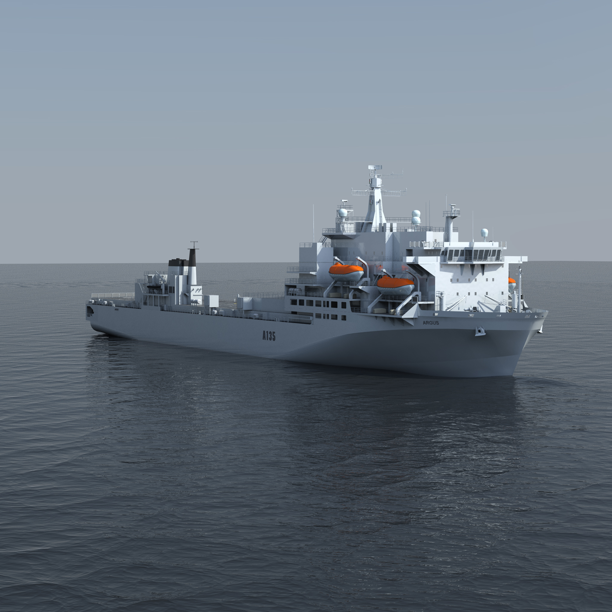 rfa argus ship 3d obj
