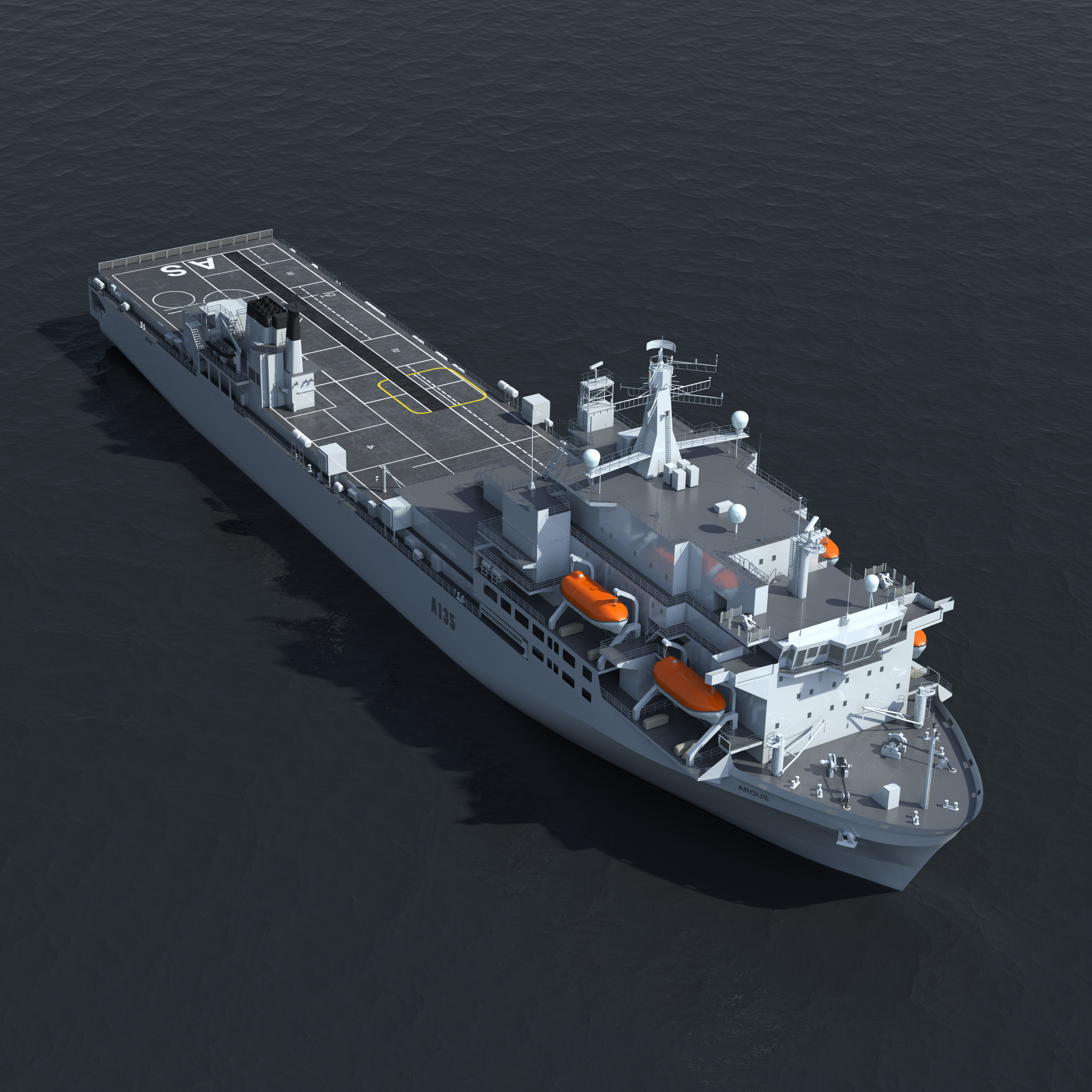 rfa argus ship 3d obj