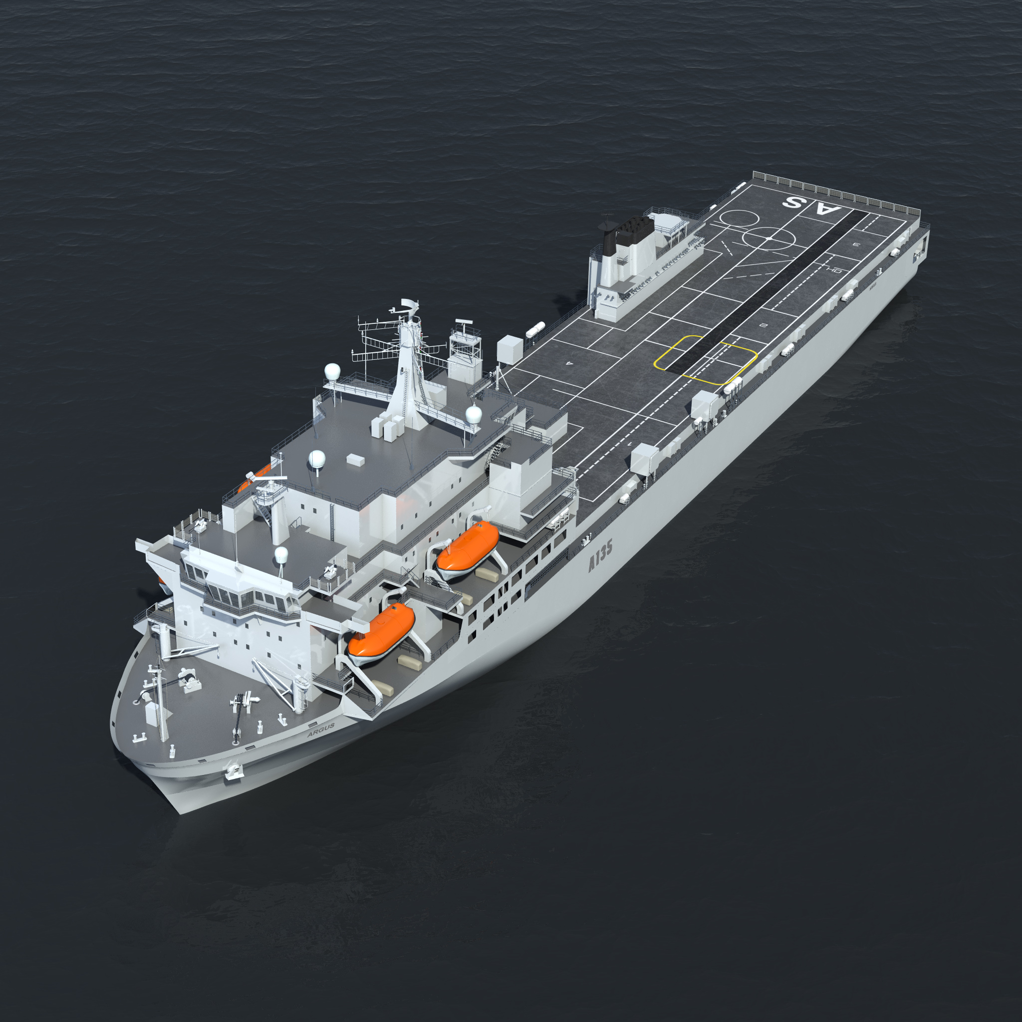 rfa argus ship 3d obj