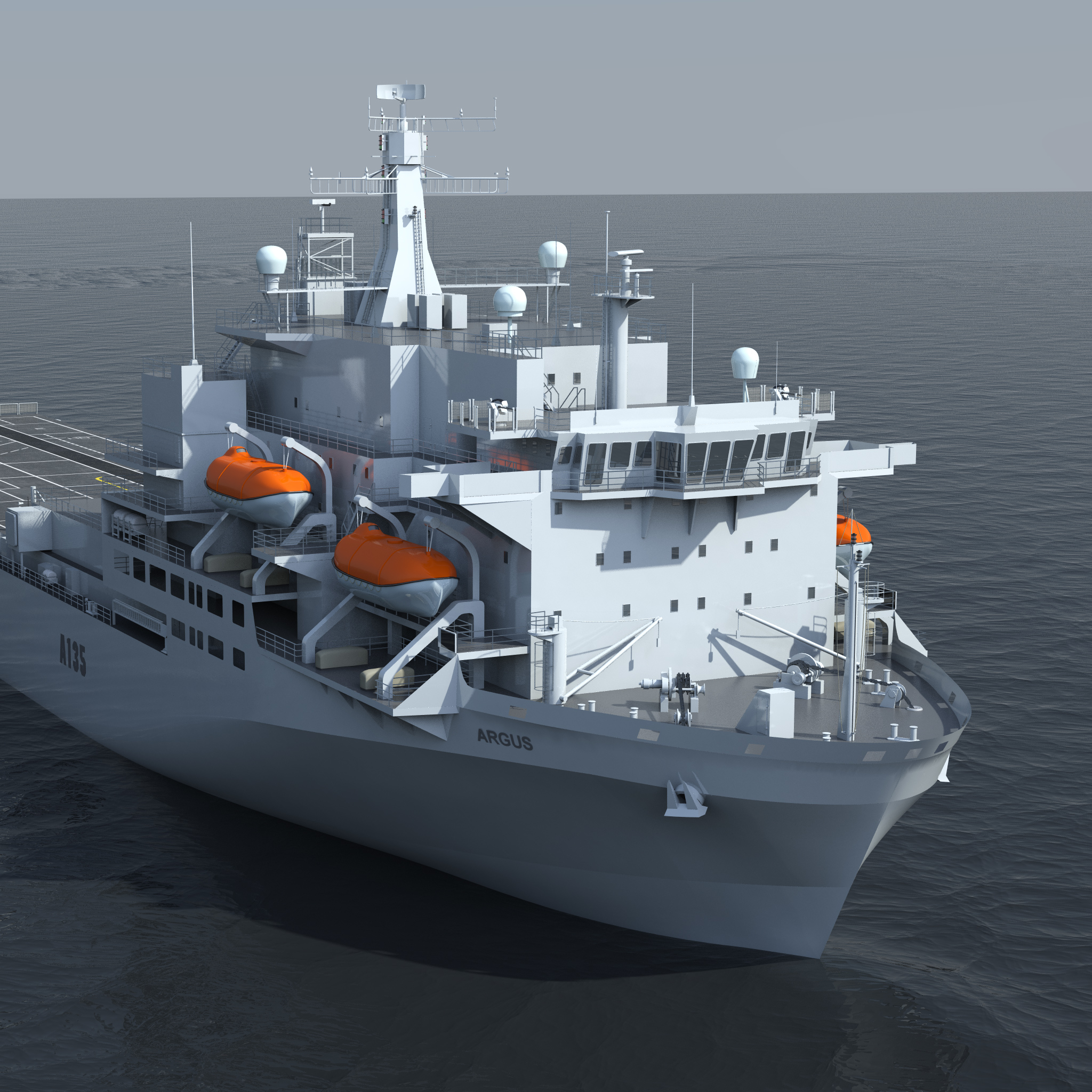 rfa argus ship 3d obj