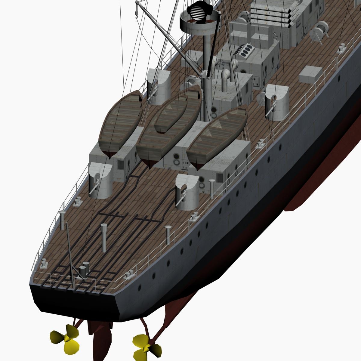 3d model cruiser albatross imperial german