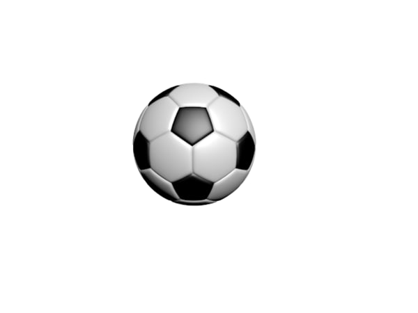 3d simple soccer ball model